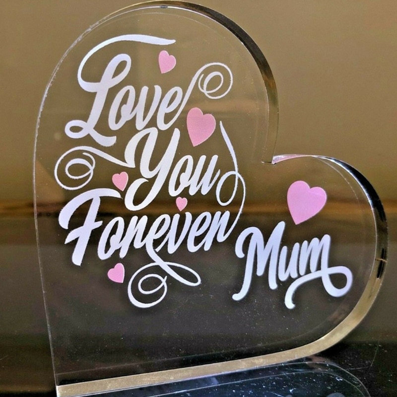 Heart Mothers Day Decorations Love You Forever Mum... – Grandado
