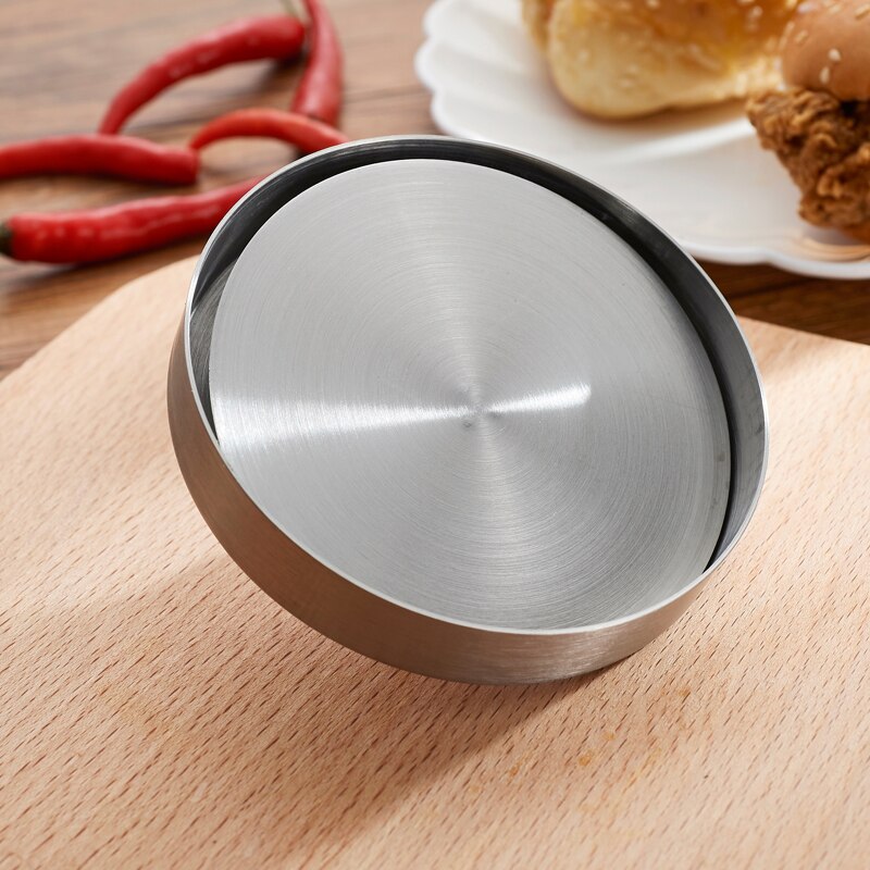 3.7 ''Rvs Diy Hamburger Pers Hamburger Maker Gevul... – Grandado