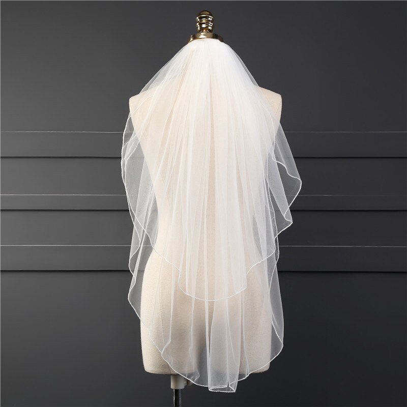 Twee layer Goedkope Bruiloft sluier Bruiloft acces... – Vicedeal