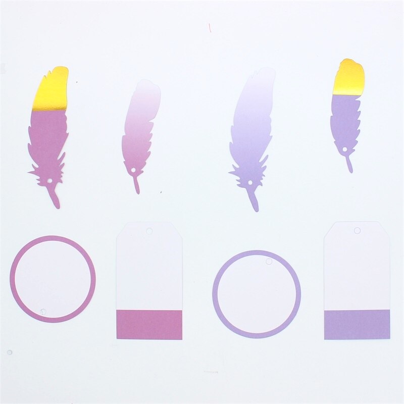 KSCRAFT 22pc Fancy Feather Cardstock Die Cuts for ... – Grandado