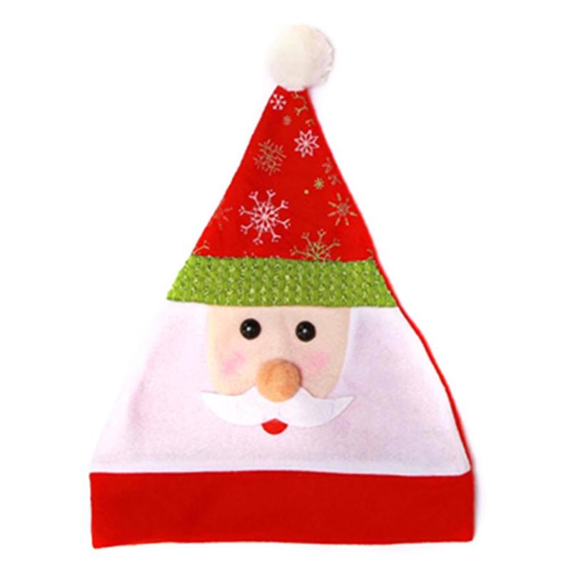 Christmas Hats Cute Santa Claus Snowman Patterns A... – Vicedeal