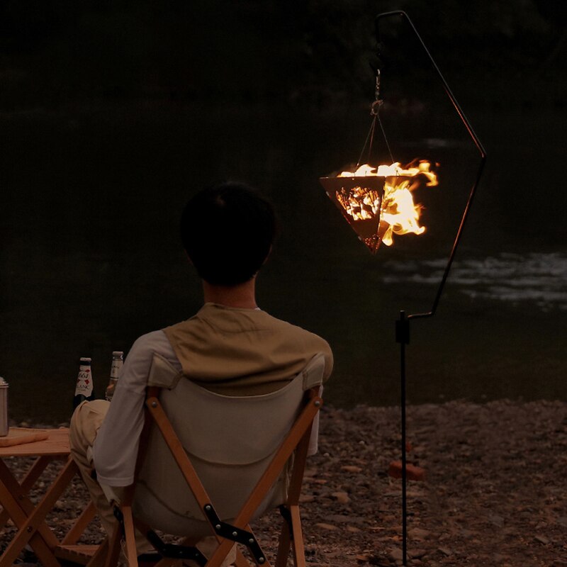 Stainless Steel Triangle Camping Wood Stove Triang... – Grandado