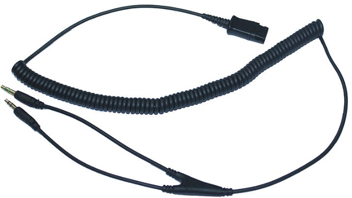 3.5mm Headset adaptor Quick Disconnect cables dual... – Vicedeal