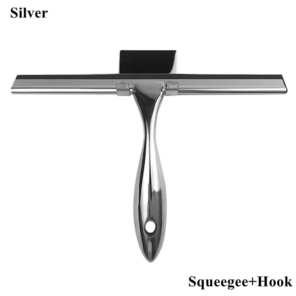 All-Purpose Shower Squeegee with Hook Stainless St... – Vicedeal