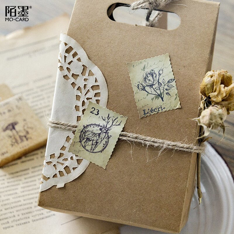 Mo.Card forest post mini paper seal sticker Decora... – Grandado