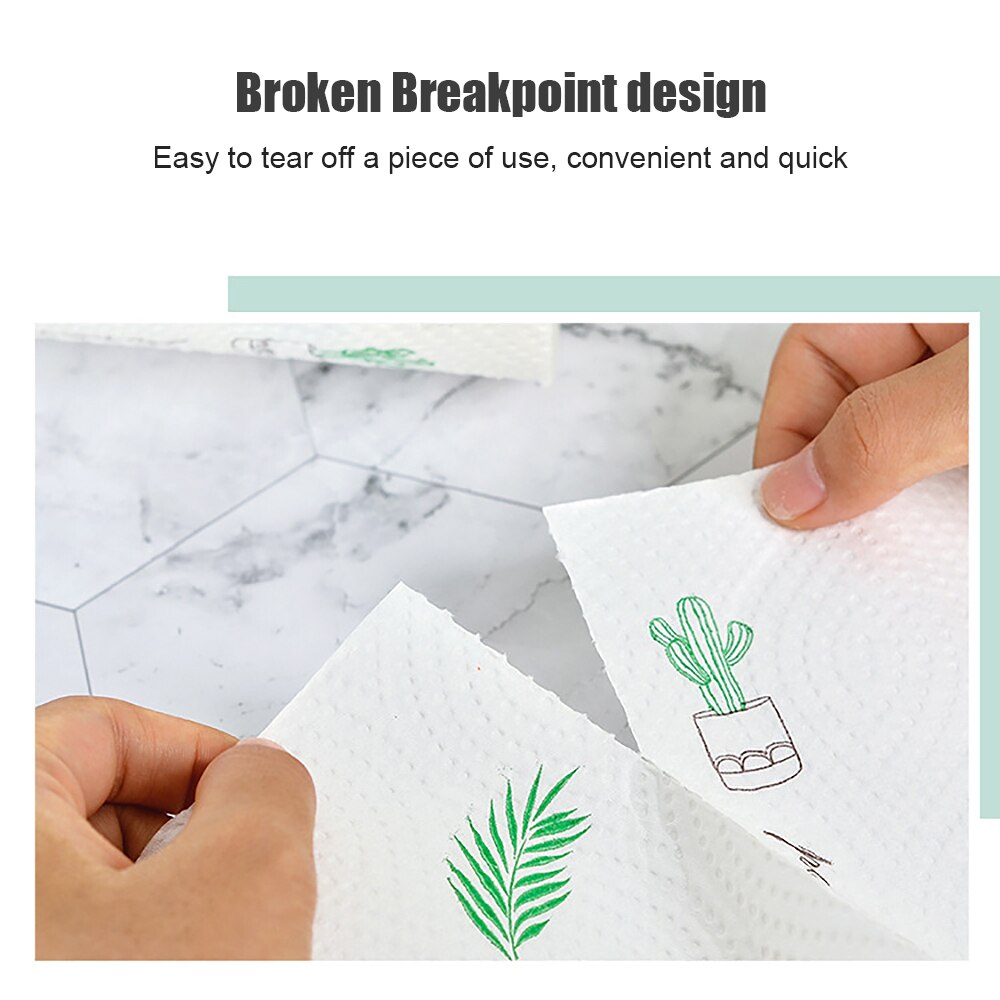 Kitchen Printed Paper Flower Plant Paper Napkin Ho... – Grandado