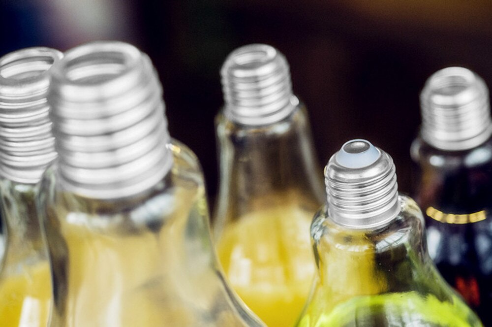 Summer Bulb Water Bottle Brief Cute Milk Juice Lig... – Vicedeal