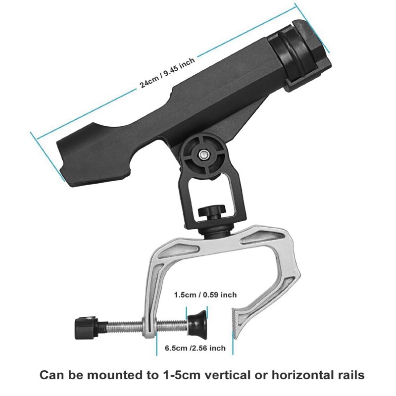 2Pack Fishing Boat Rods Holder With Large Clamp Op... – Vicedeal