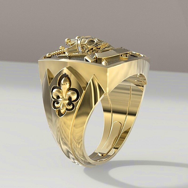 Personality Warrior Symbol of Bravery Gold Rings M... – Vicedeal