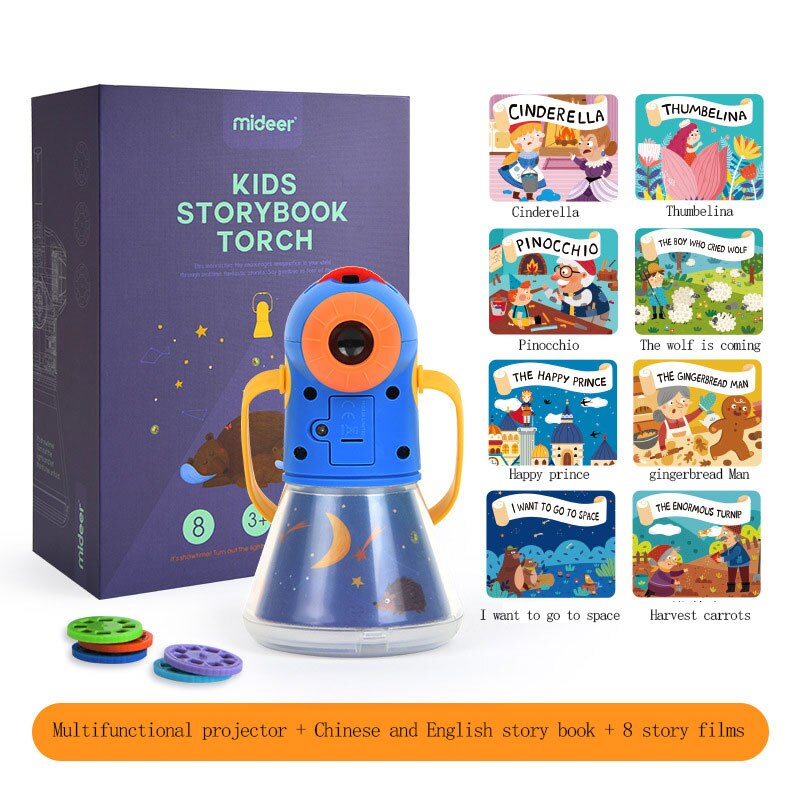 Children's Toy Storybook Torch Projector Kaleidosc... – Grandado