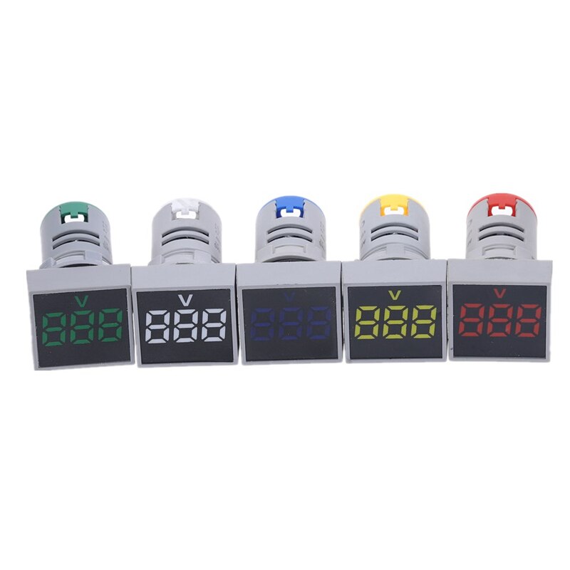 22MM AC 12-500V AD101-22VMS Voltmeter Square Panel... – Grandado