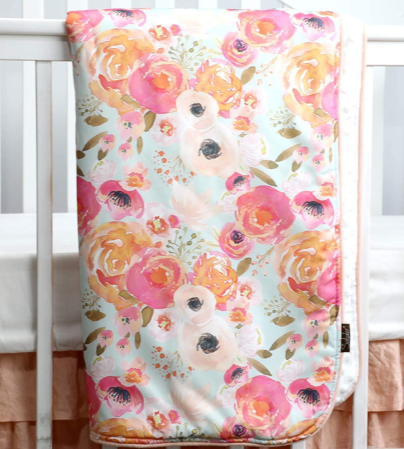 Sahaler Succulents Cactus Floral Baby Minky Blanke... – Grandado