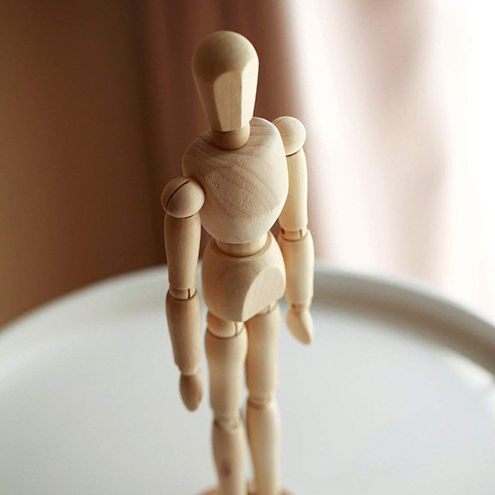 Wooden Man Joint Puppet Man Model Ornaments Home D... – Grandado