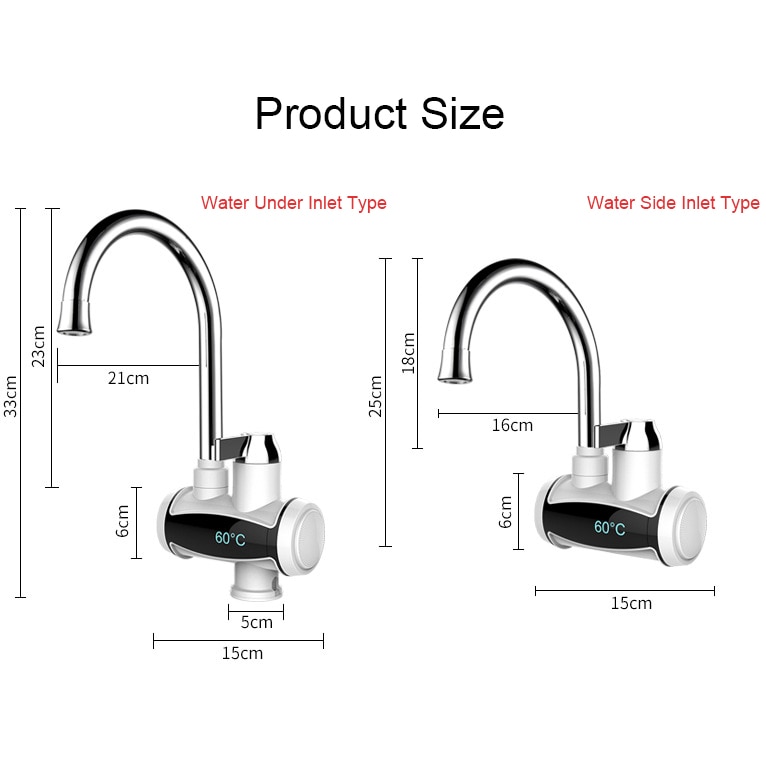 Instant Electric Heating Tap Faucet Kitchen Tankle... – Vicedeal