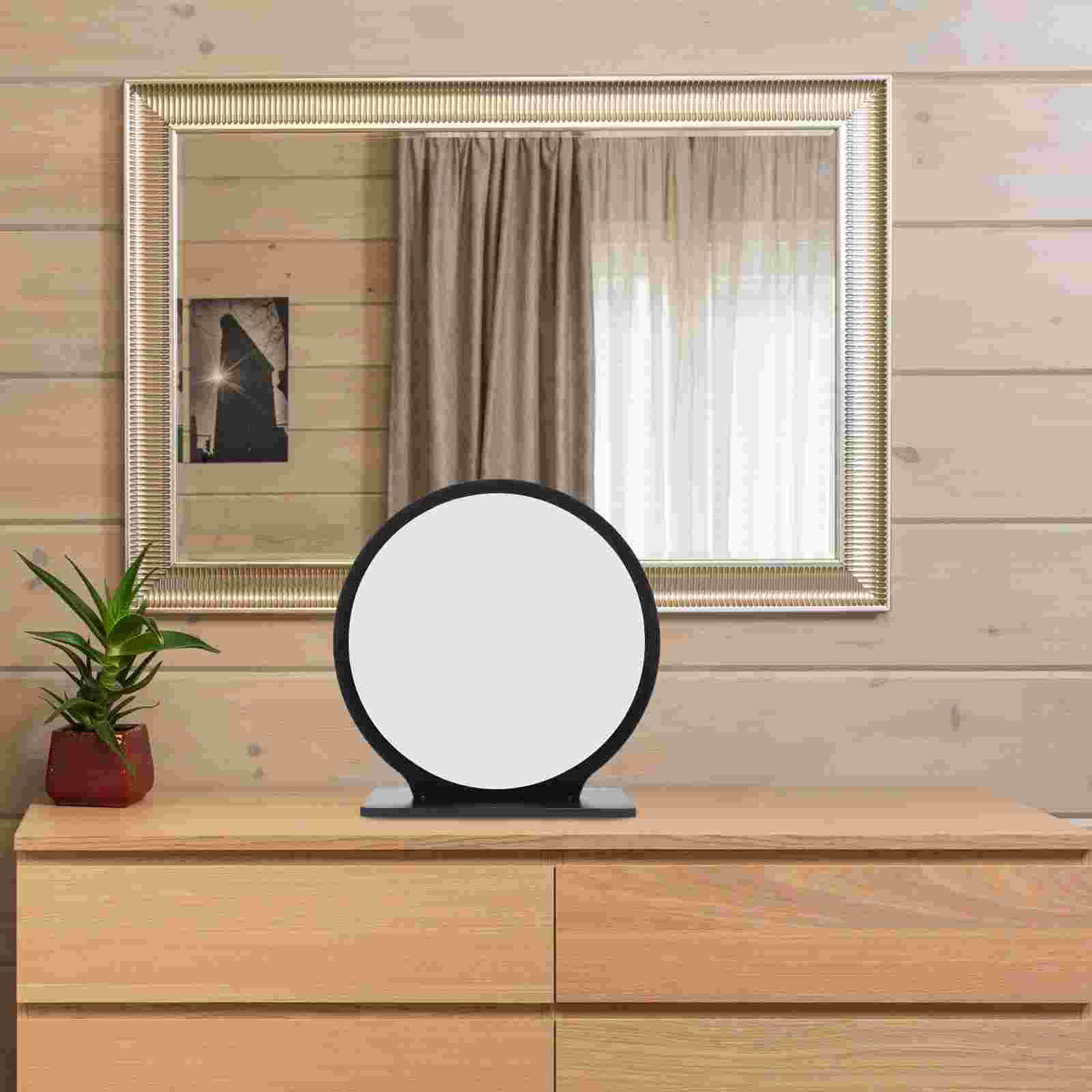Round Shaped Makeup Mirror Home Use Woman Makeup M... – Grandado