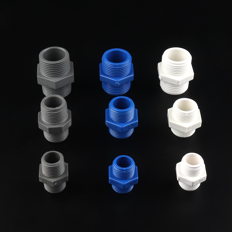 4 stücke 1/2, 3/4, 1 zoll Außengewinde PVC Gerade ... – Grandado