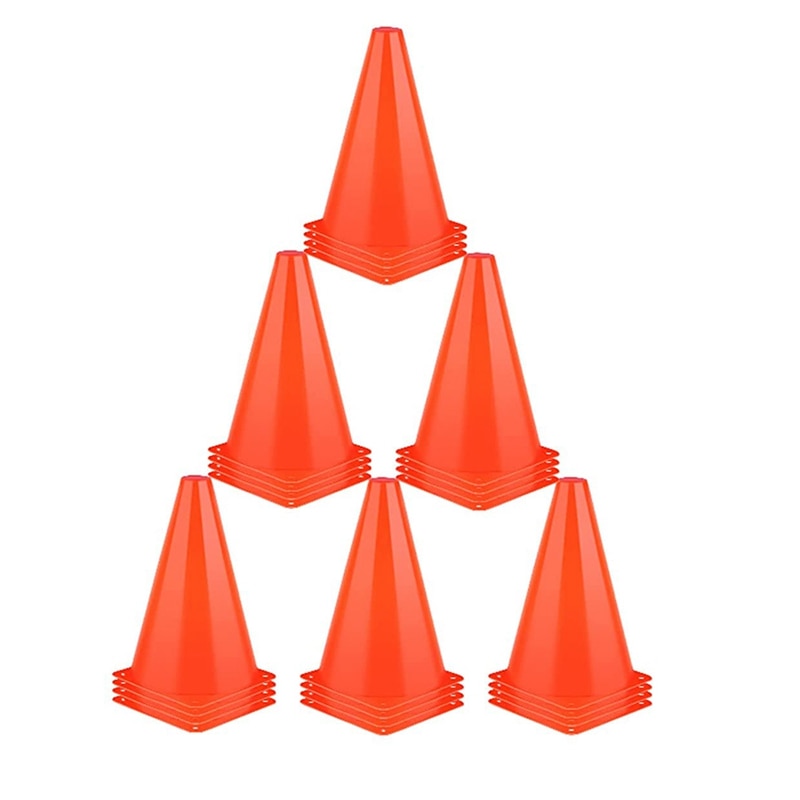 24Pcs 7 Inch Traffic Cones,Soccer Cones Agility Fi... – Grandado