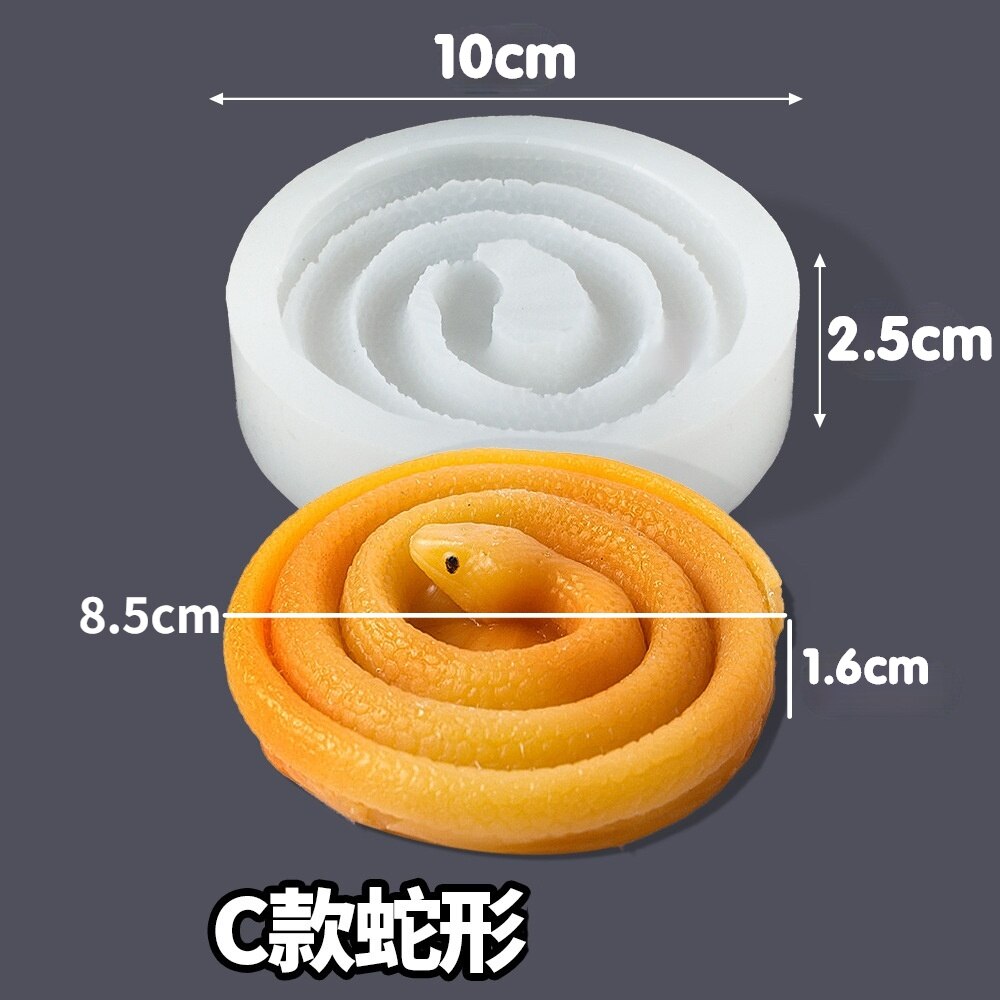 Diy Handgemaakte Winding Snake Kandelaar Siliconen... – Grandado