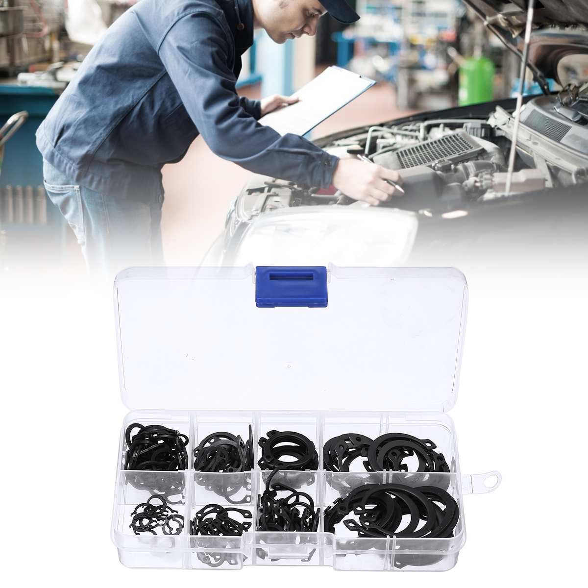 160PCS Circlip Set External/Internal Retaining E-t... – Grandado