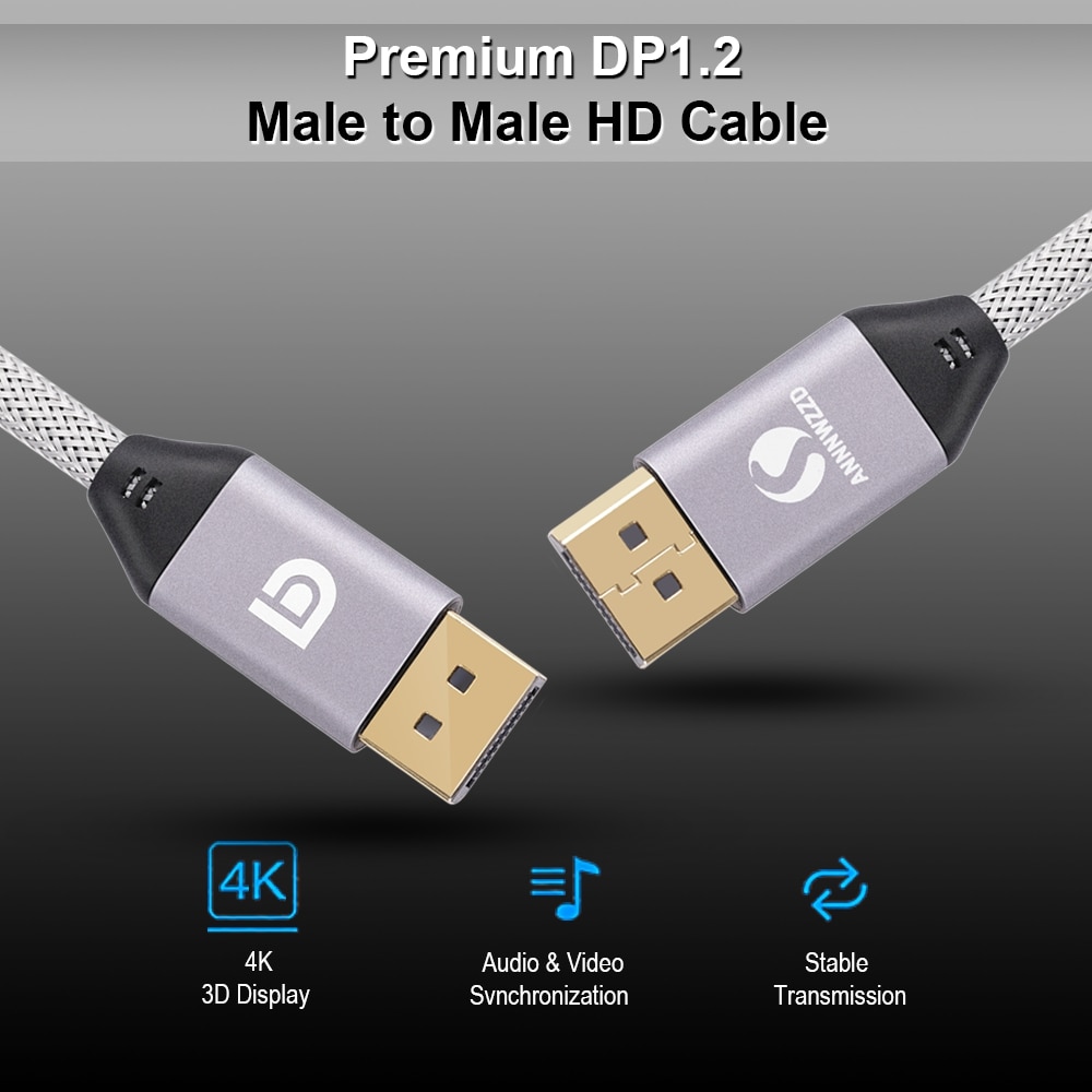 DisplayPort Cable 4K 60Hz DP 1.2 Version Cord Ultr... – Grandado
