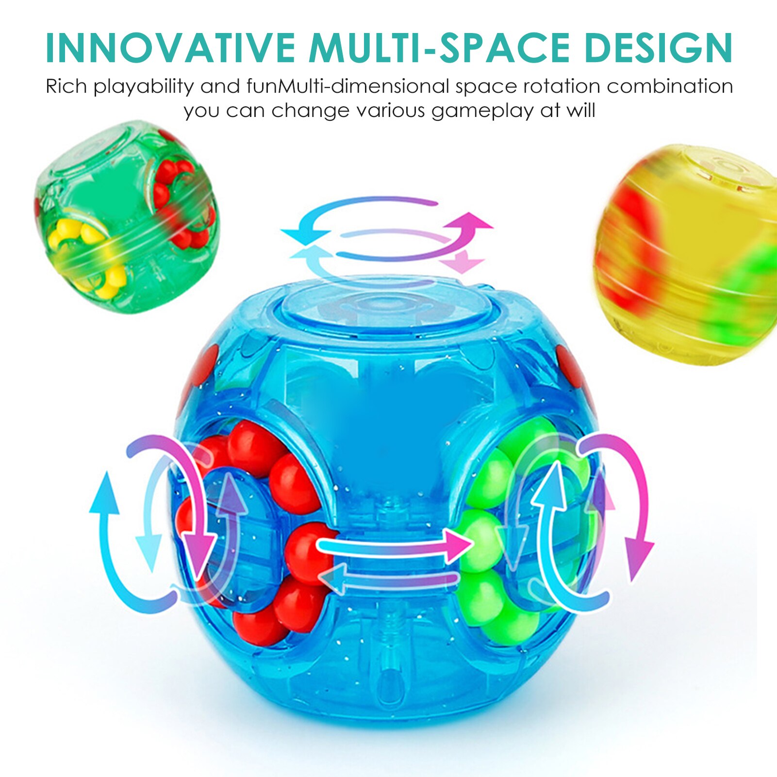 Fidget Anti Depression Toy Glowing Magic Bean Gyro... – Grandado