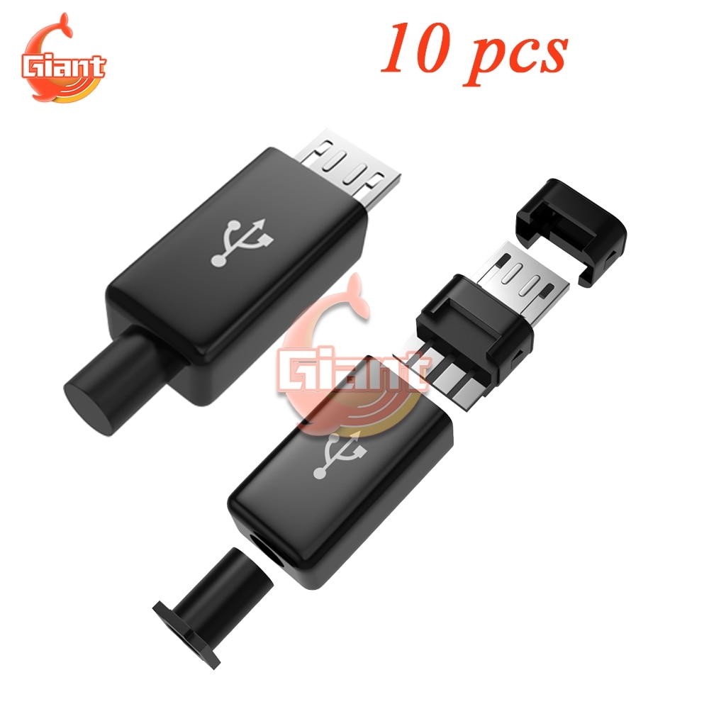 10 pcs Micro USB Male Connector 4 Pin DIY Date Cab... – Grandado