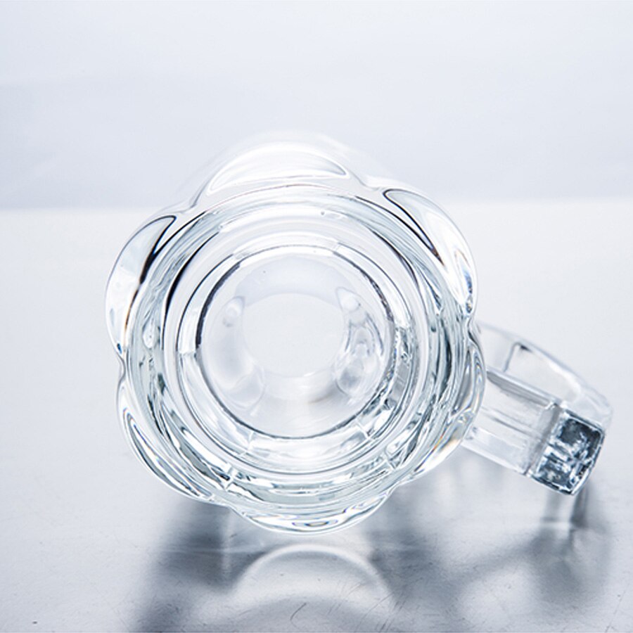 MUZITY Glass Beer Mugs 360ml Round Shape Glass Jui... – Grandado