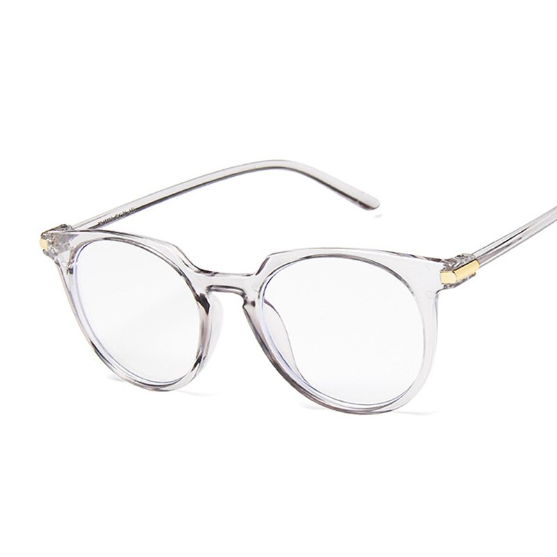 Transparent Pink Cateye Glasses Women Round Clear ... – Vicedeal