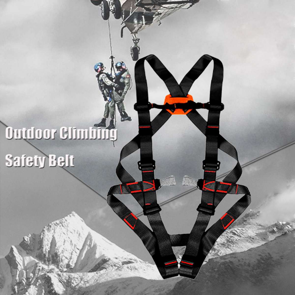 Outdoor Climbing Safety Belt Climb Mountain Rope S... – Grandado