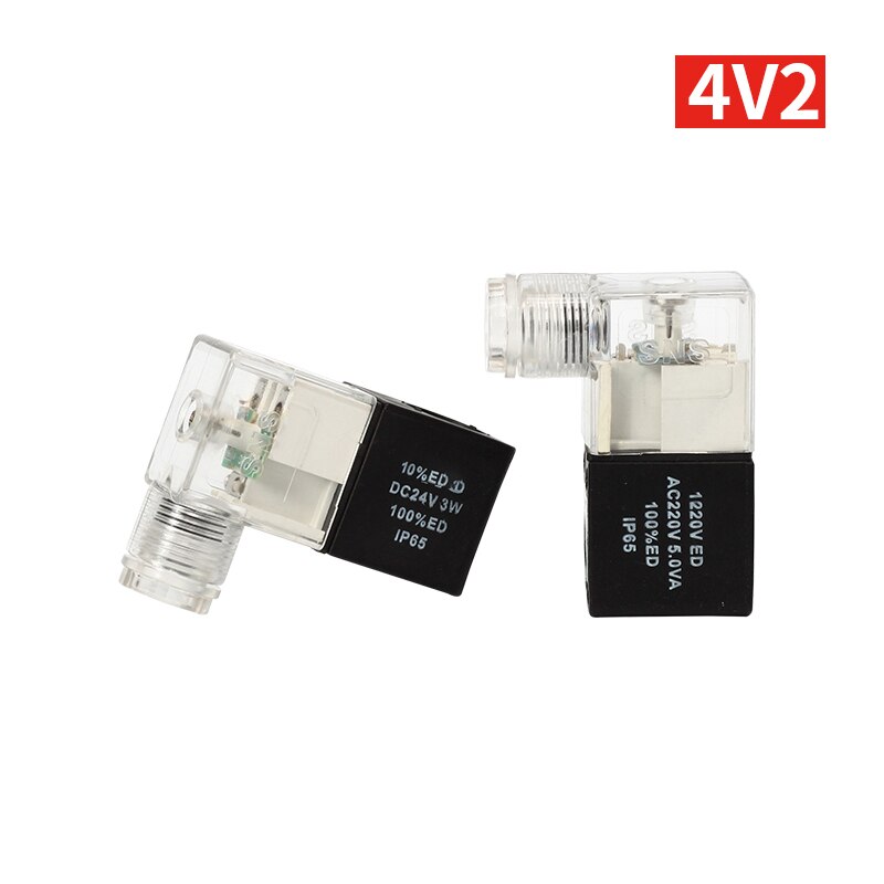 Pneumatic air solenoid valve, black coil DC12V DC2... – Vicedeal