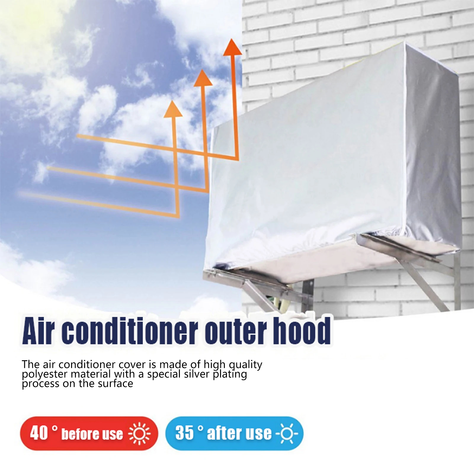 Outdoor Air Conditioner Cover AC Unit Protectors W... – Vicedeal