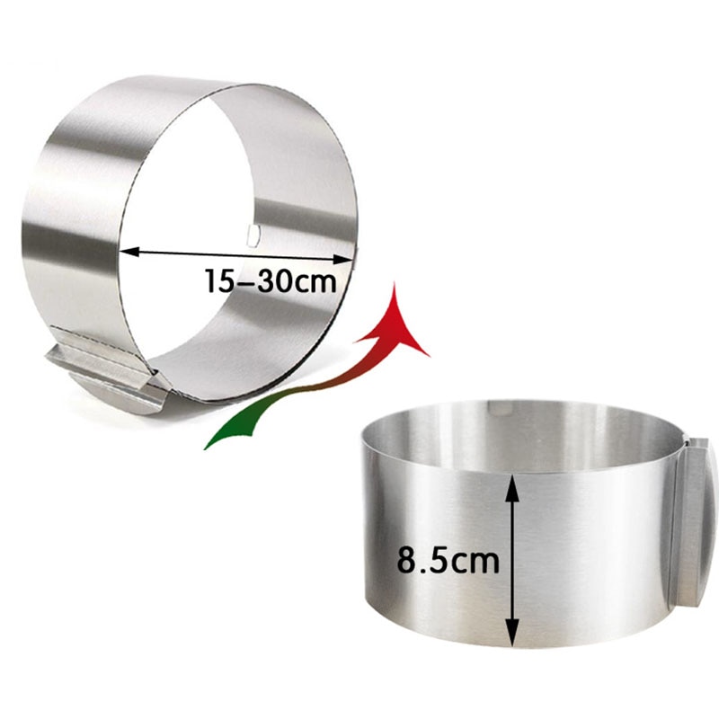 DIY Cake Molds 6-12 Inch Adjustable Stainless Stee... – Vicedeal