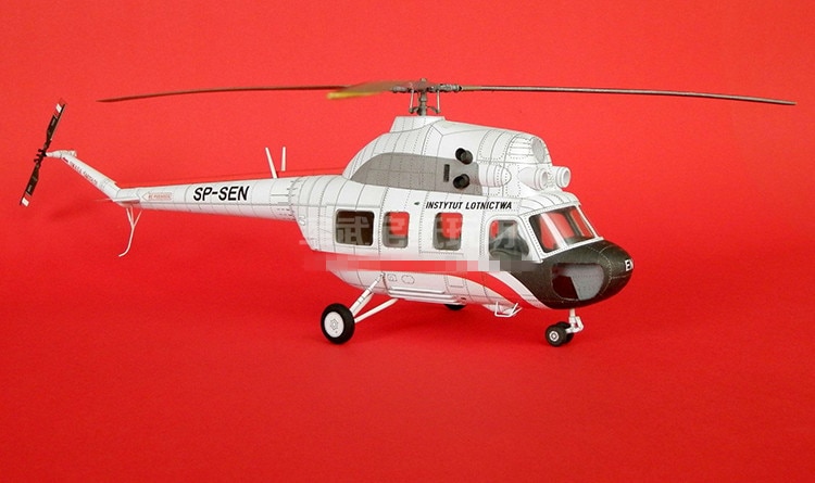 1:33 Scale Polish Mi-2 Transport Helicopter DIY Ha... – Vicedeal