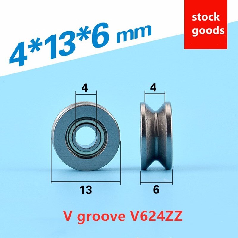 50pcs V623 V624ZZ U623ZZ U624ZZ U604ZZ V / U groov... – Grandado