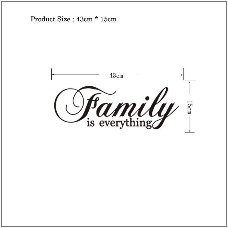 Family is everything Inspirational Wall Sticker li... – Grandado