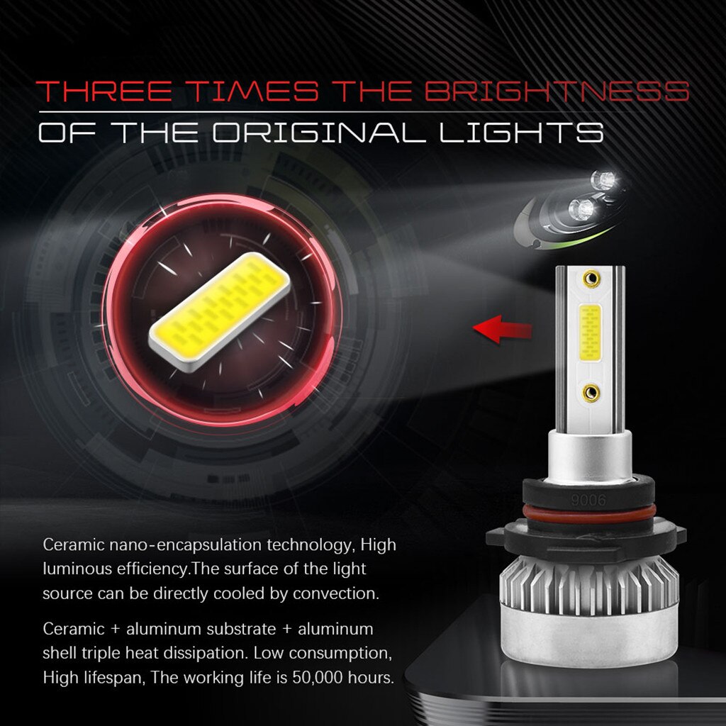 2 x LED Scheinwerfer Lampen Auto LED Licht HB4/900... – Grandado