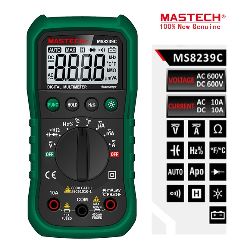 Mastech MS8239C Handheld Auto Range Digitale Multi... – Grandado