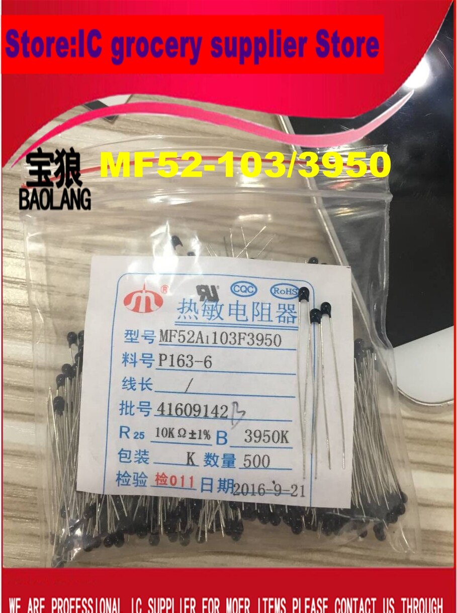 10 Stuks Set Thermistor Temperatuursensor MF52A 10... – Vicedeal
