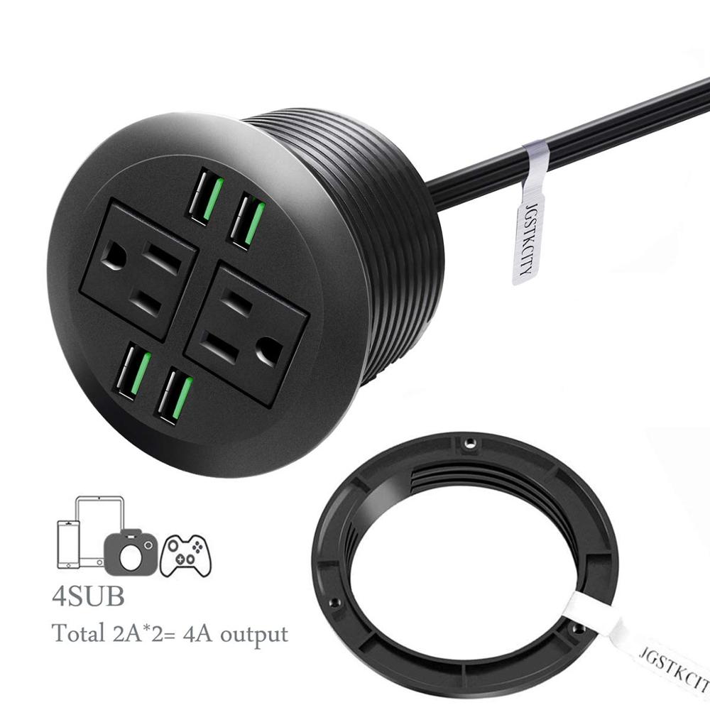 Desktop Power Grommet with USB,Hidden Power Socket... – Grandado