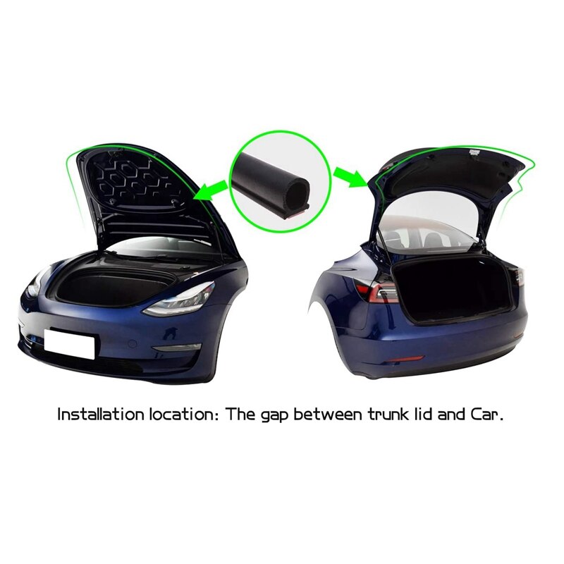 2PCS Door Seal Kit Engine Cover & Trunk Door,Sound... – Grandado