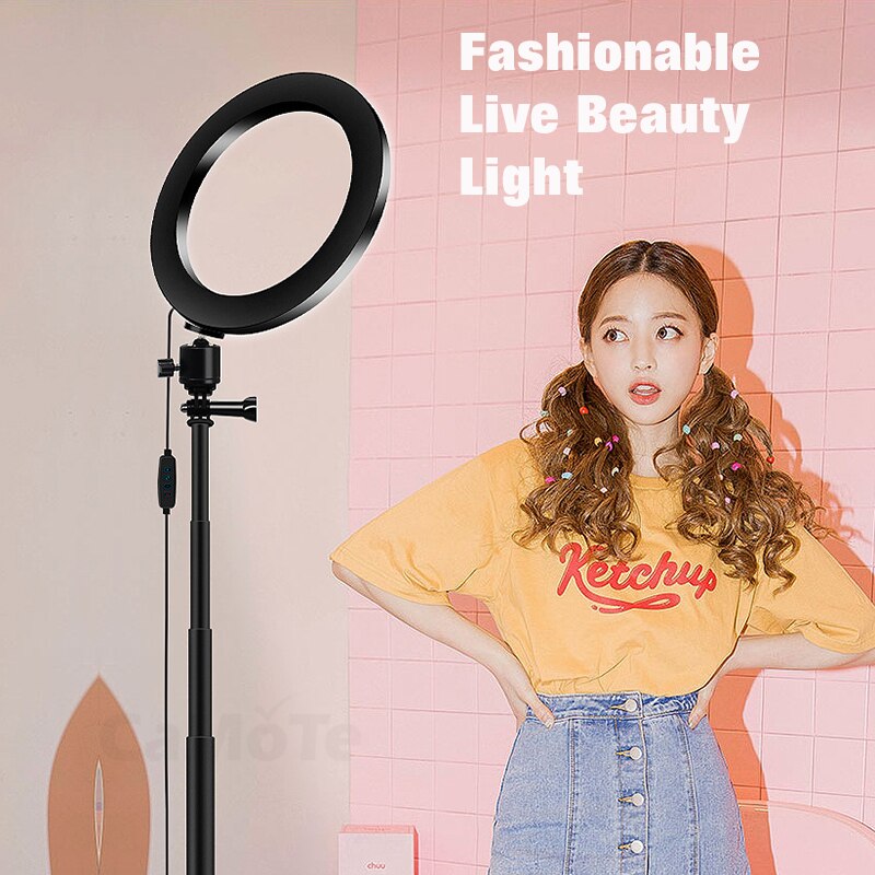 TikTok 10inch 5600K LED Ring 10inch Light Lamp Dim... – Grandado