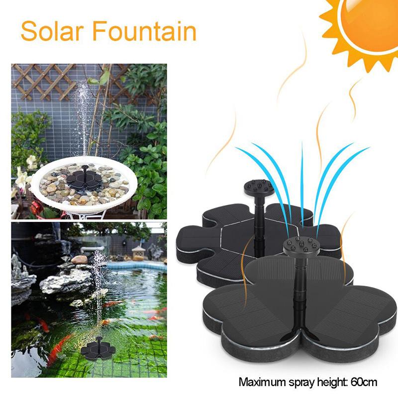 Mini soldrevet springvand haven pool dam solpanel ... – Grandado