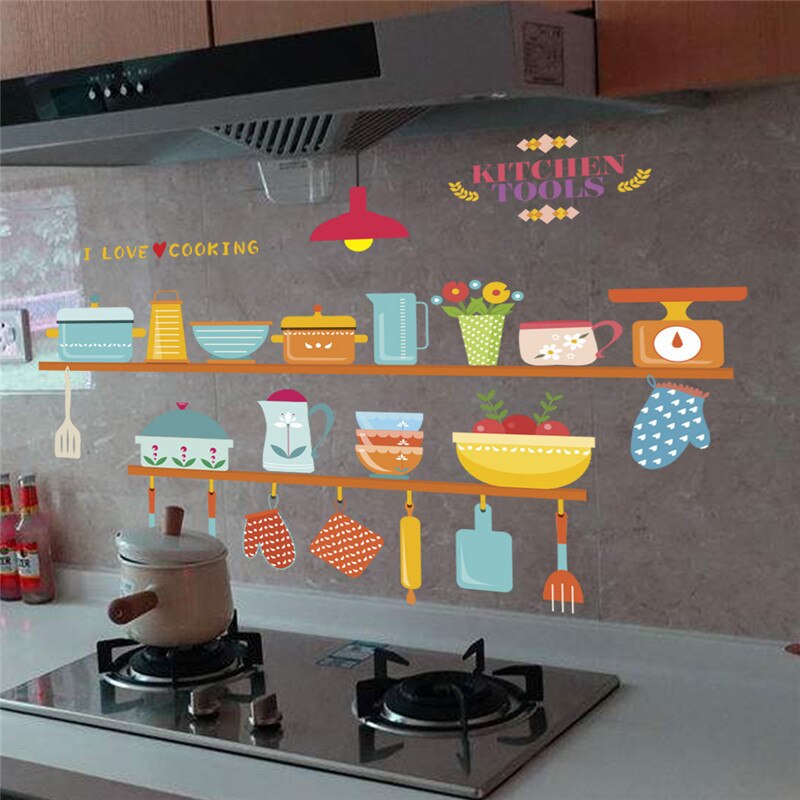 3d vivid kitchen decoration quotes wall stickers h... – Grandado