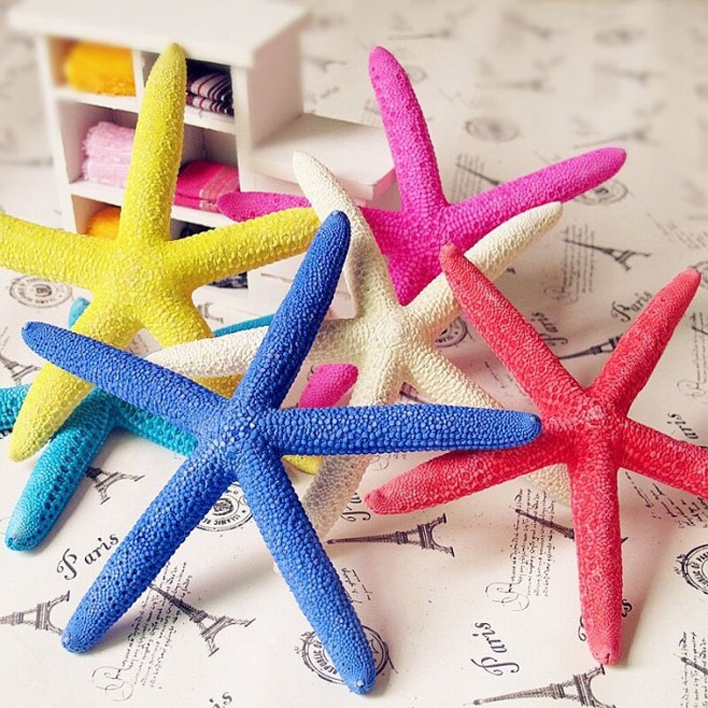 5Pcs Artificial Starfish Sea Star Resin Ornament A... – Grandado