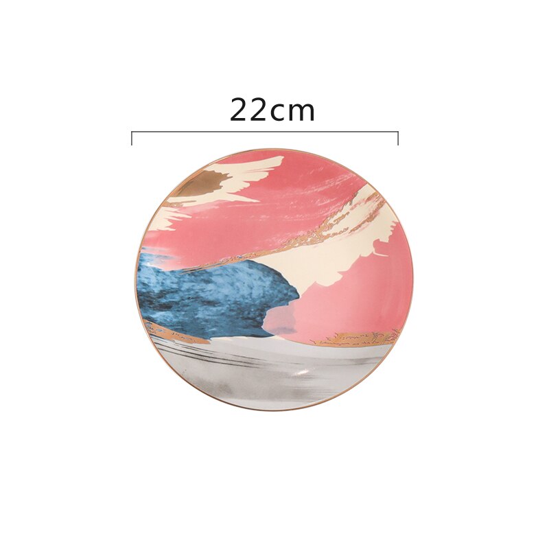 Cloud Plate Ceramic Colorful Dish Bright Colors 10... – Grandado