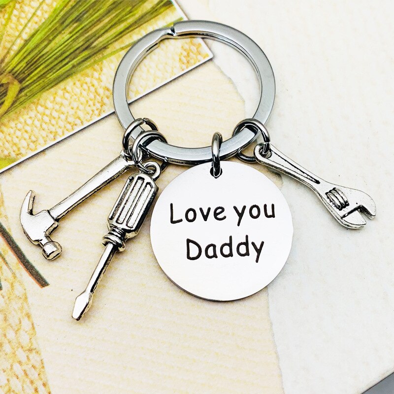 Dad Letters Keychains Birthday Hammer Screwdriver ... – Grandado