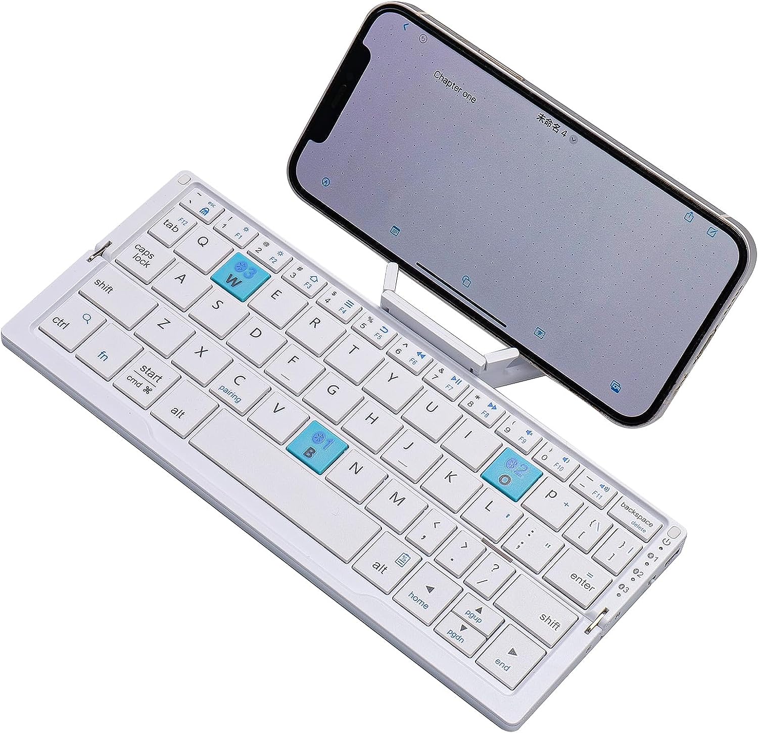 Vikbart bluetooth-tangentbord med magnetiskt stati... – Vicedeal