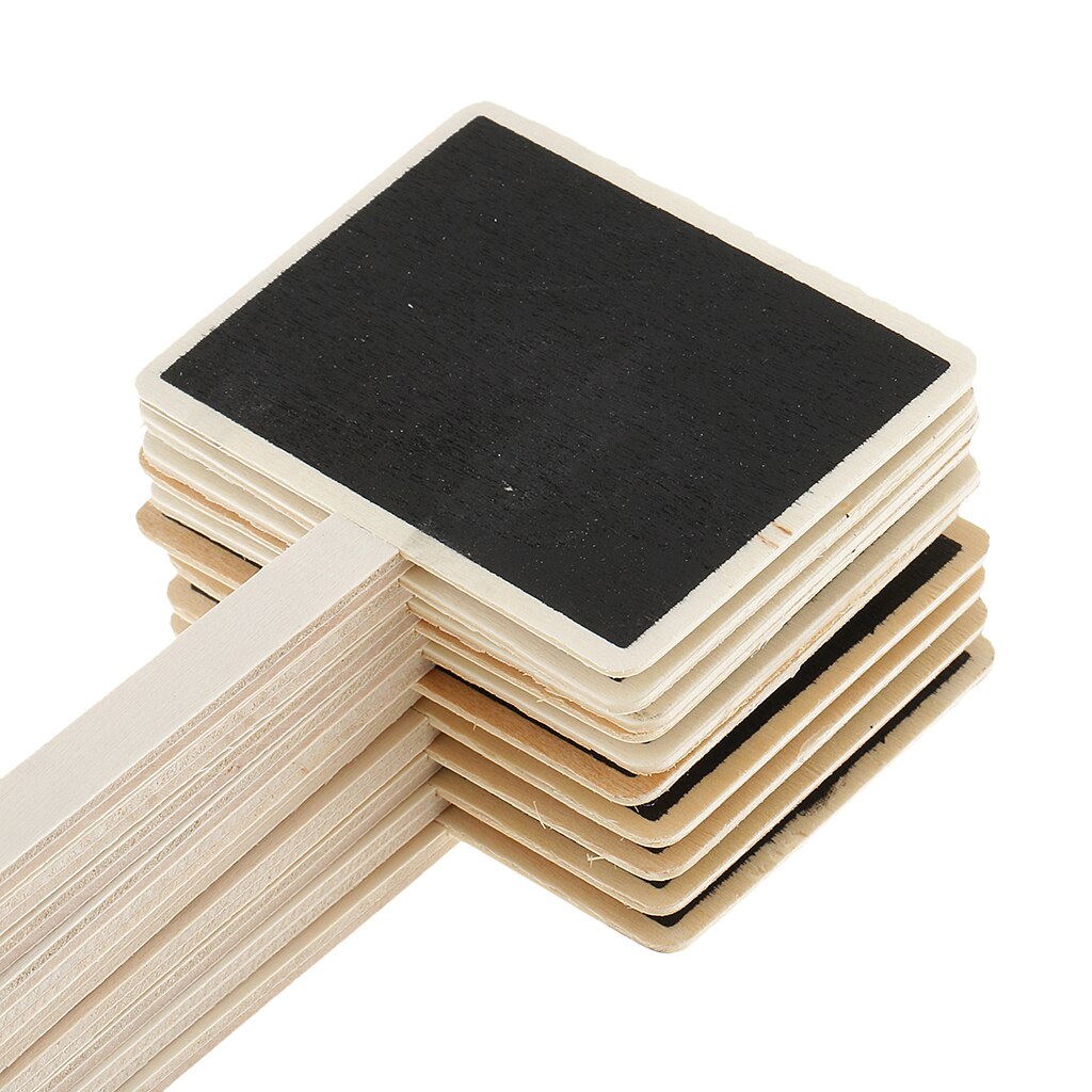 10pcs Wooden Mini Blackboard Chalkboard Rectangle ... – Grandado