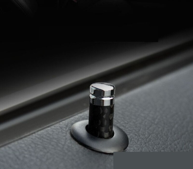 4X Carbon Fiber Door Lock Stick Pin Cap Car Interi... – Grandado