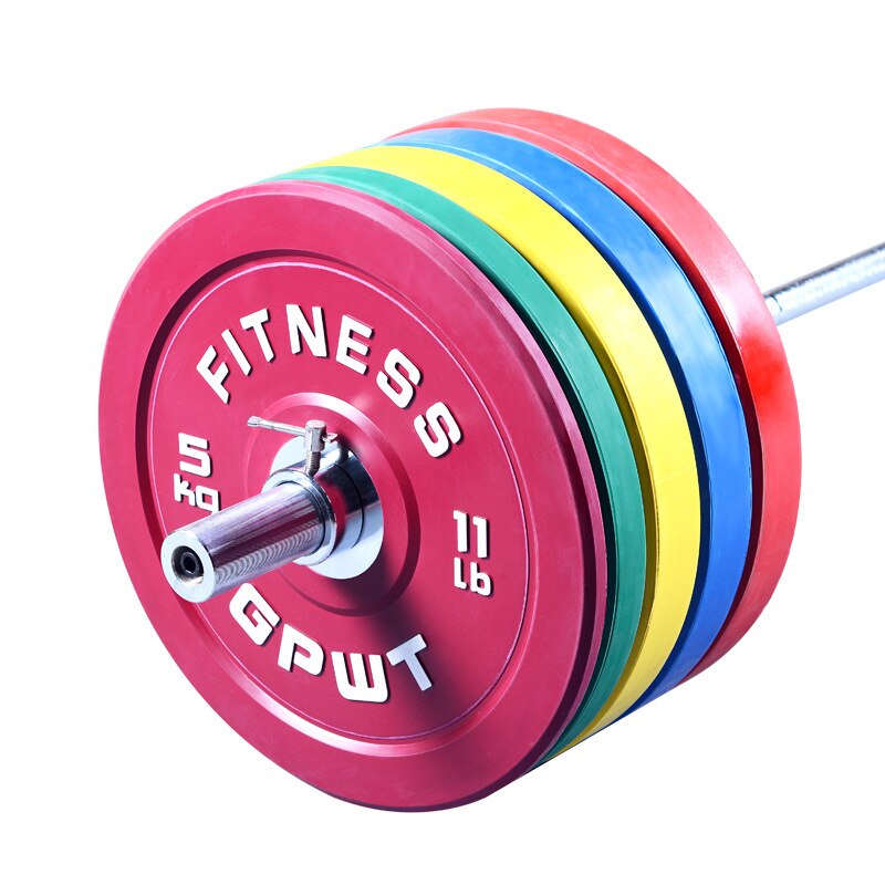 5cm diameter Rubber coating color barbell film equ... – Grandado